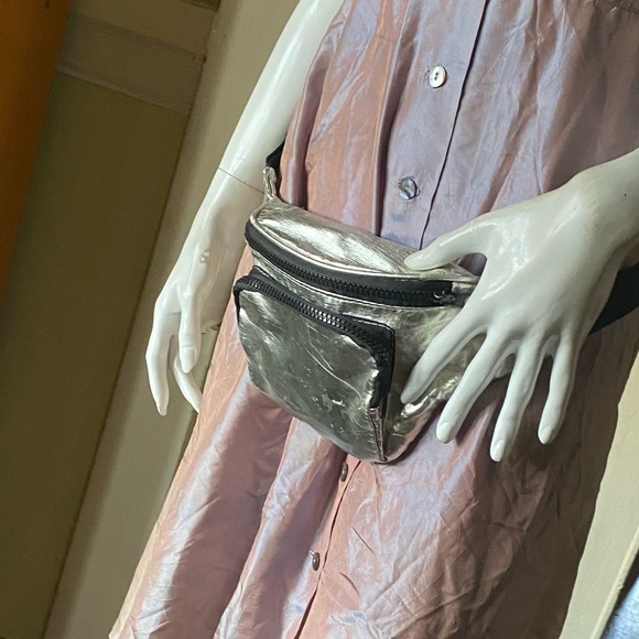 Bags | Great Silver Fanny Pack | Poshmark